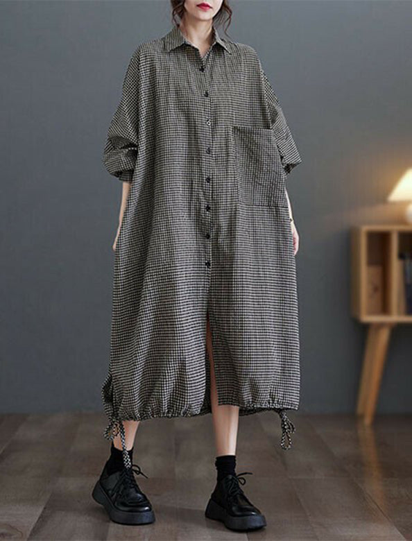 裾絞りギンガムチェック柄ワンピース | Northmall（ノースモール）暮らしを素敵にする雑貨・ファッション通販サイト ...